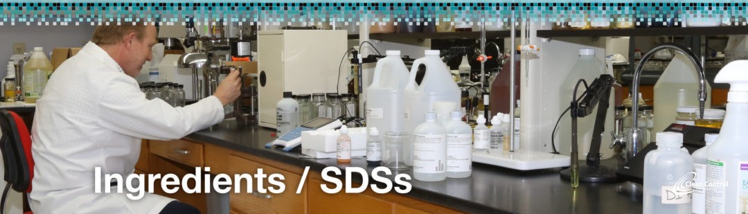 Ingredients / SDSs | Clean Control Corporation