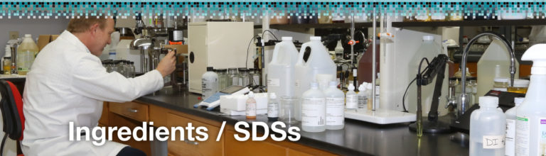 Ingredients / SDSs | Clean Control Corporation